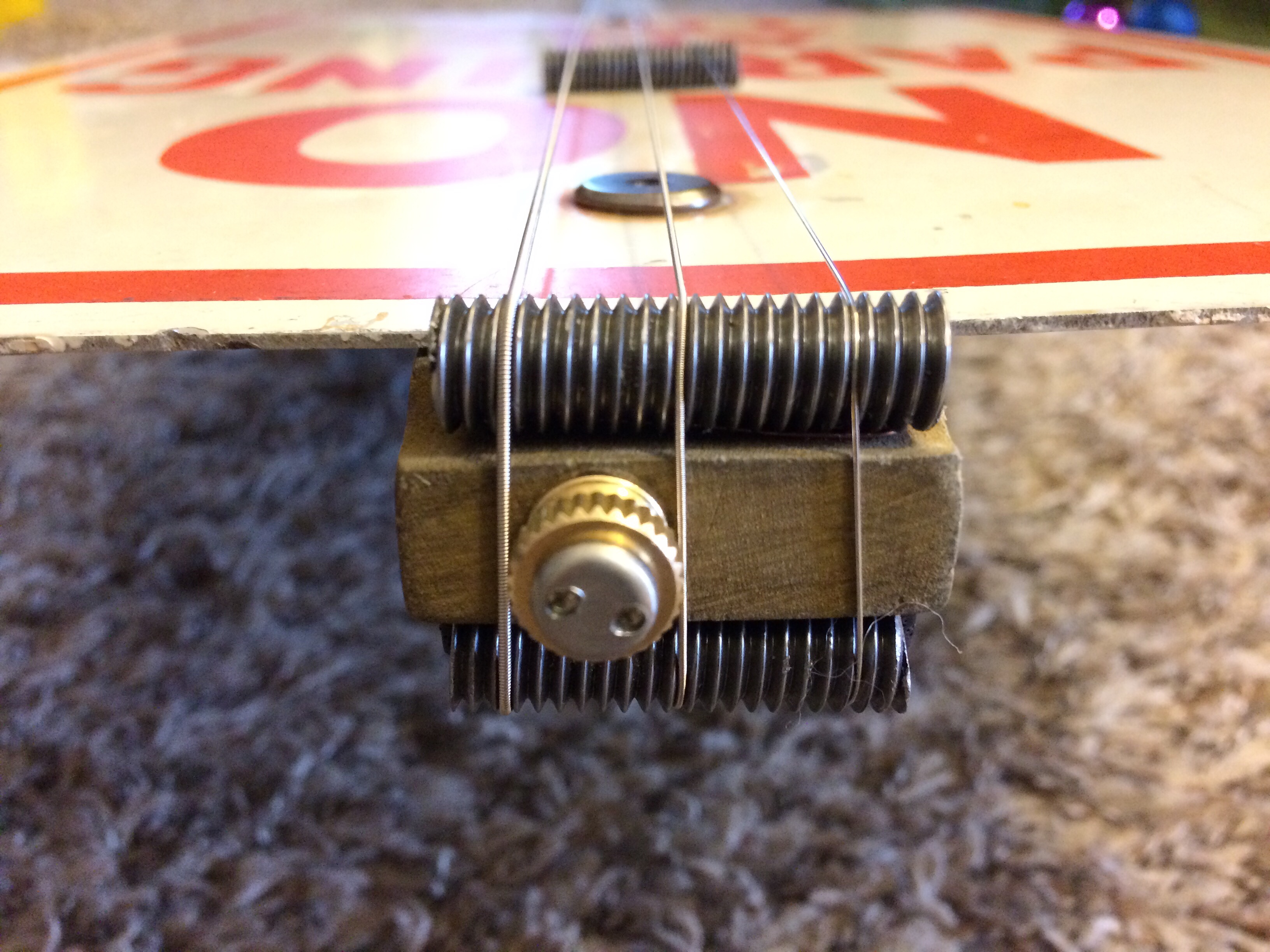 “No Parking” 6-Foot Signpost Resonator Guitar | Junk Shop Audio